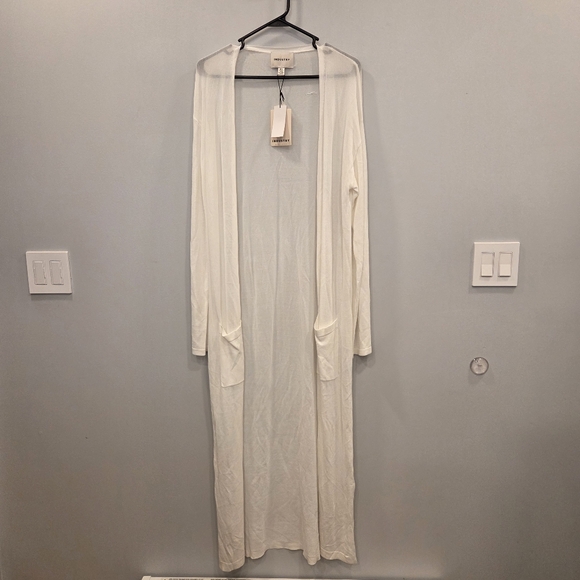 INDUSTRY | Jackets & Coats | Industry Nwt White Open Face Mesh Duster ...
